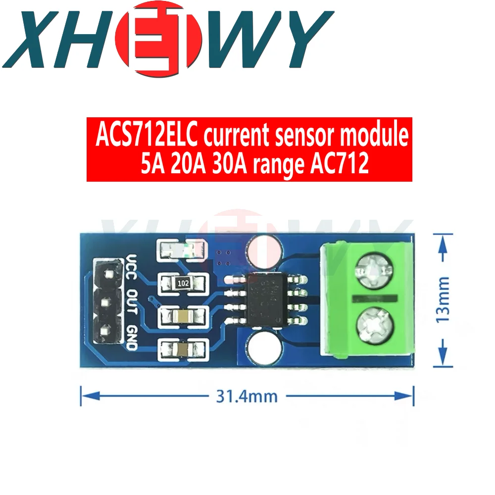 ACS712-5A-20A-30A-Range-Hall-Current-Sensor-Module-For-Arduino-ACS712 ...