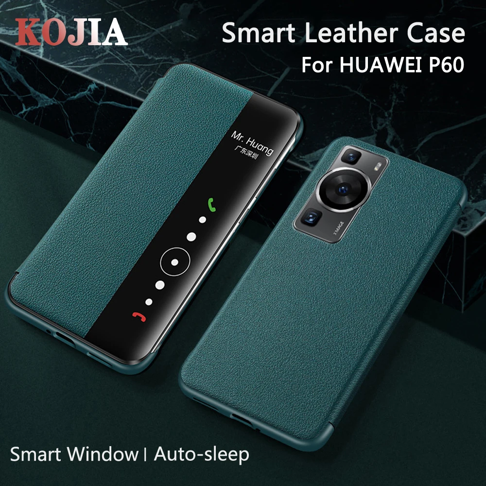 Smart Leather Case for Huawei P60 Pro Flip Leather Case for Huawei P60 ...