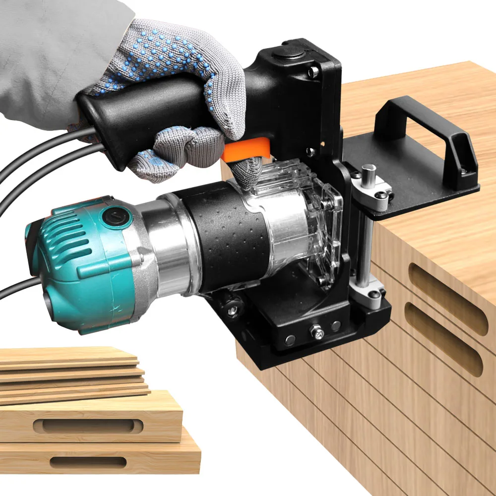 2 In 1 Invisible Fastener Opening Punching Locator Woodworking Trimming ...