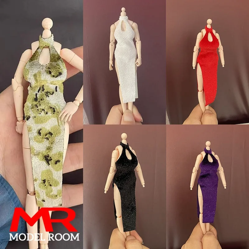 1/12 Scale Female Backless Cheongsam Clothes Model Fit 6'' 86toys ...
