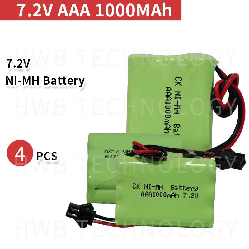 4 PCS/lot KX Original New Ni-MH AAA 7.2V 800mAh Ni-MH Rechargeable ...