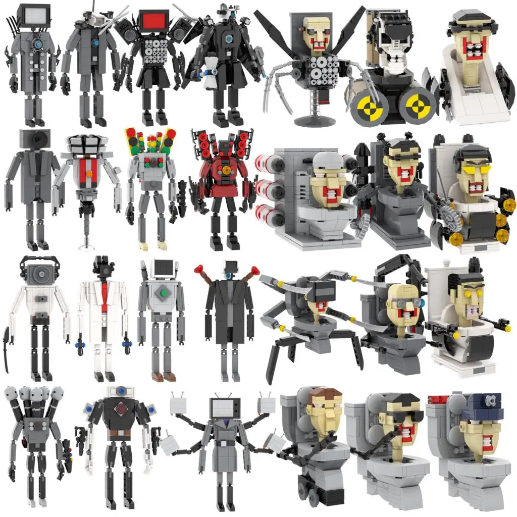 MOOXI-Skibidi-Toilet-Man-Vs-Monitor-MOC-Bricks-Game-Super-Titan-Monitor ...