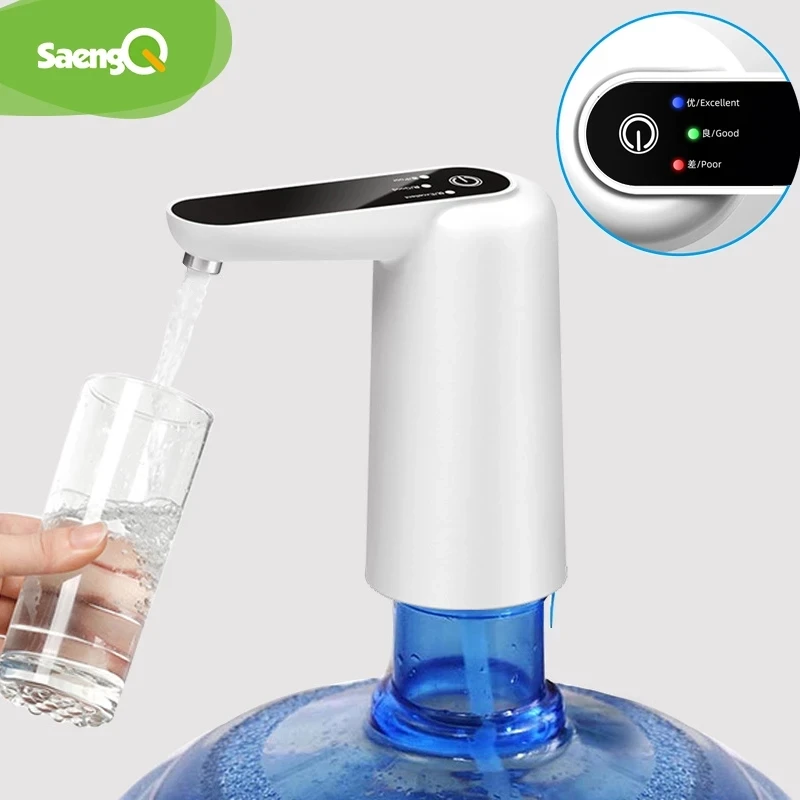 Saengq Water Dispenser Automatic Mini Barreled Water Electric Pump Usb ...