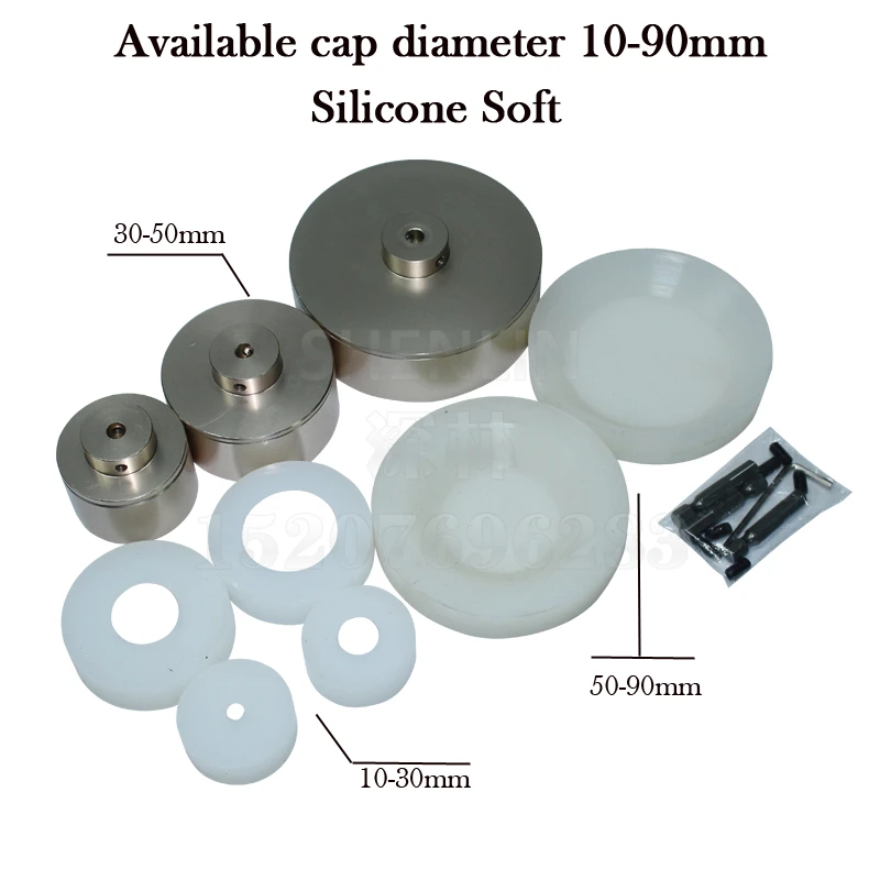 10 90mm Capping Machine Chuck set Bottle capper Head Soft silicone ...