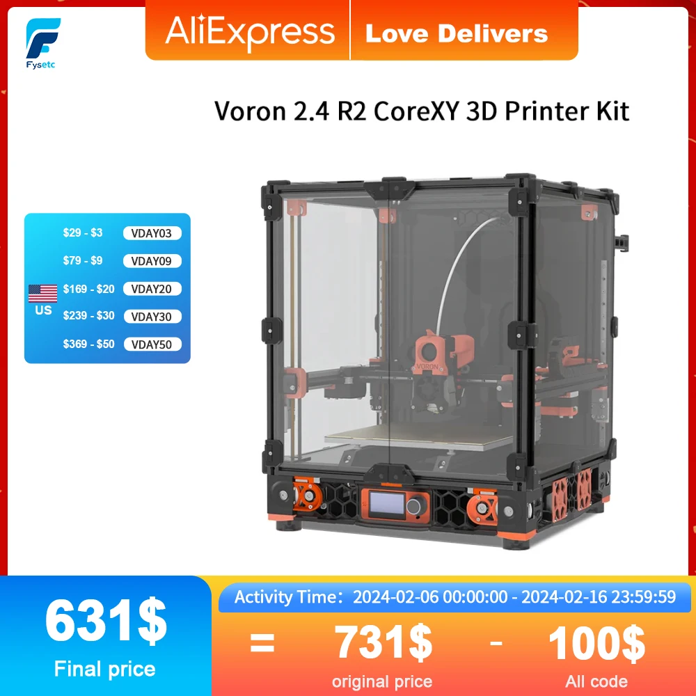 Voron-2-4-V2-4-R2-Full-Kit-DIY-CoreXY-350x350x350mm-3D-Printer-Full-Kit ...