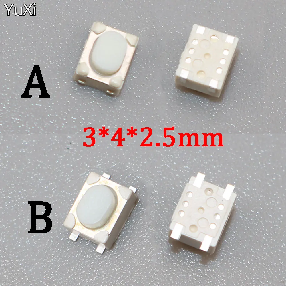 10PCS-SMD-4Pin-3X4X2-5MM-White-Tactile-Tact-Push-Button-Micro-Switch ...