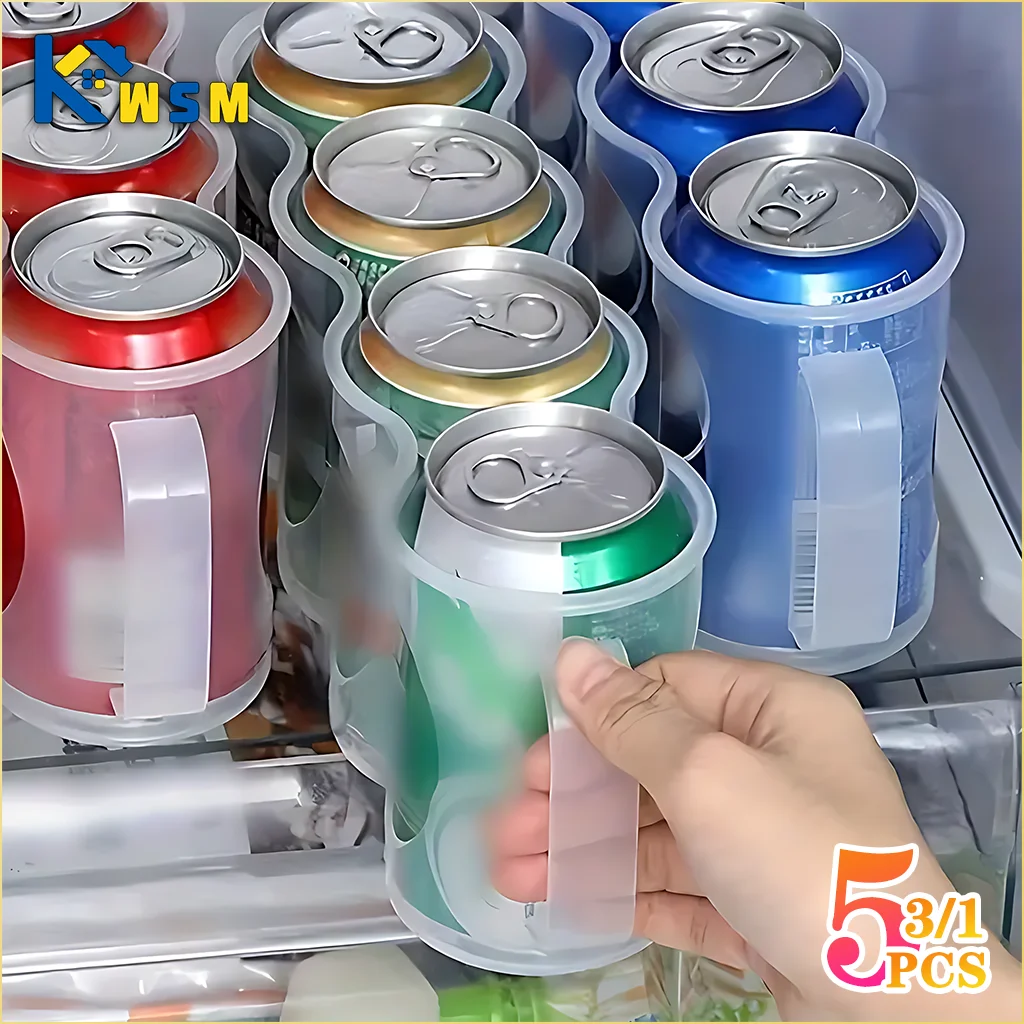 Refrigerator-Beverage-Organizer-Four-Compartment-Beer-Can-Storage-Rack ...