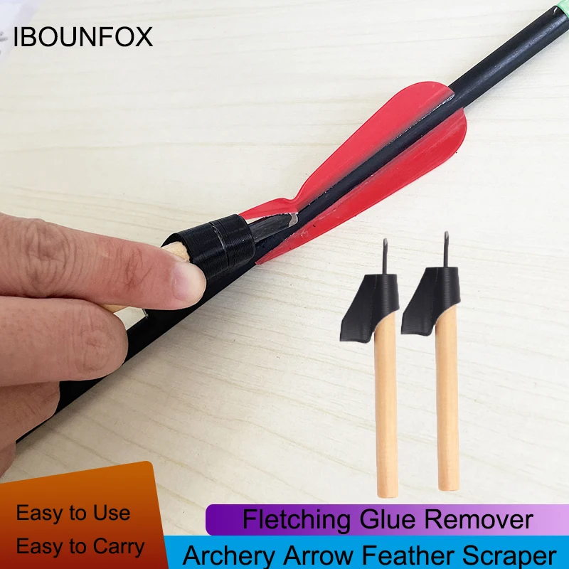 IBOUNFOX Archery Arrow Feather Scraper Arrow Shaft Glue Traces Remover ...