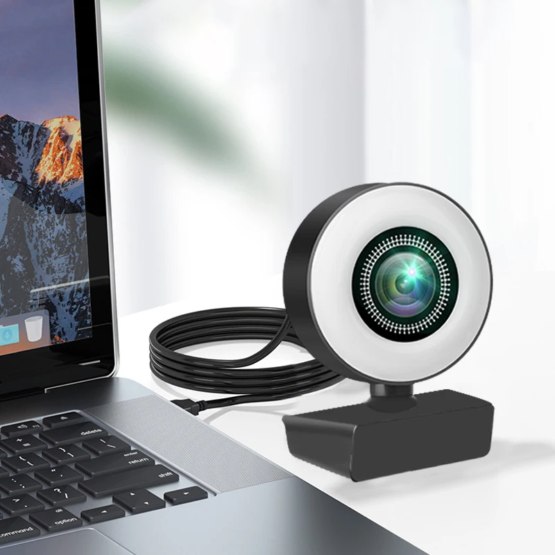 Webcam-1080P-Mini-Camera-Full-HD-Webcam-With-Ring-Fill-Light-Microphone ...