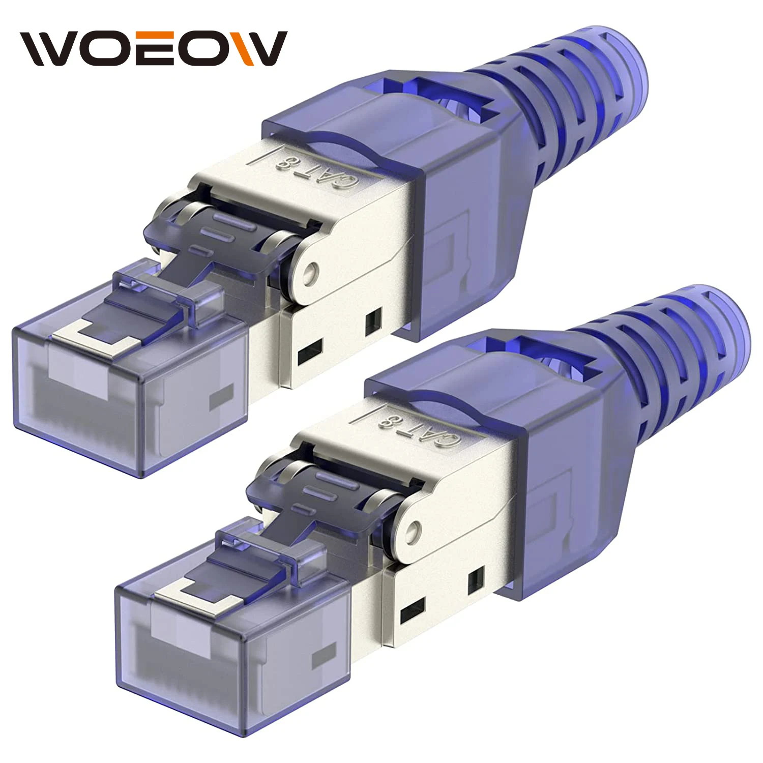 Woeow 1pcs Rj45 Cat8 Cat7 Cat6a Connector Tool-free, Toolless Rj45 ...