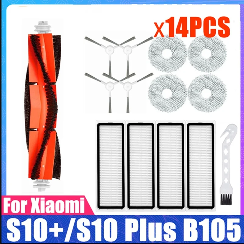 14PCS-Replacement-Parts-for-Xiaomi-Robot-Vacuum-S10-S10-Plus-B105-Main ...