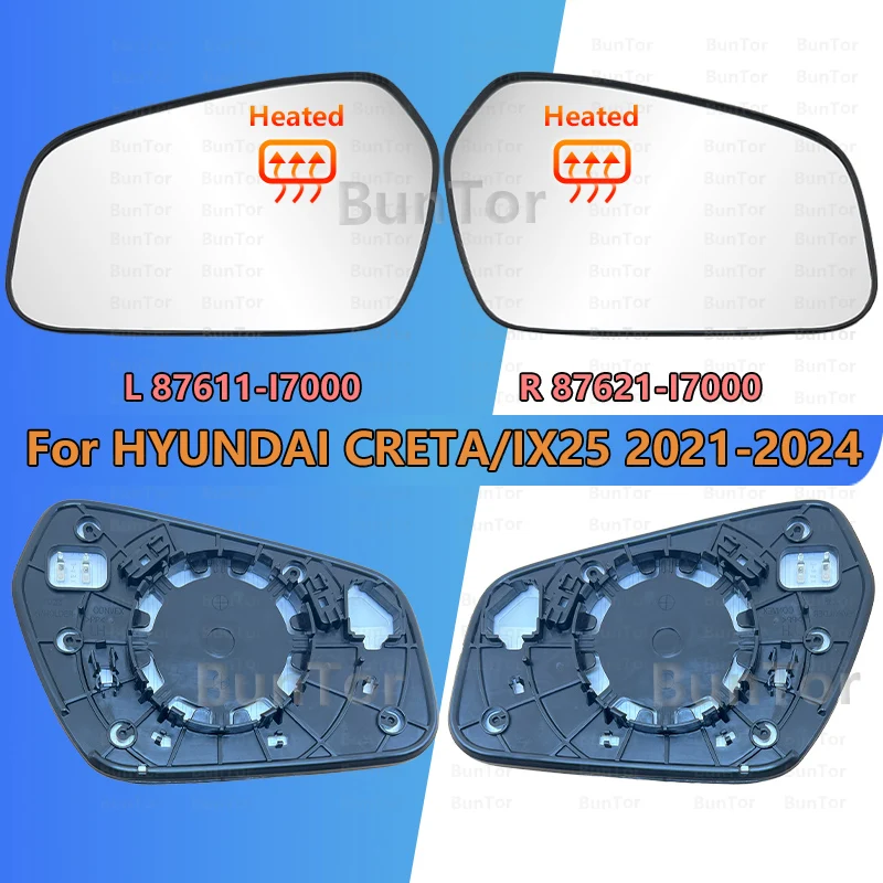 Para HYUNDAI CRETA/IX25 2021 2022 2023 2024 espejo retrovisor izquierdo ...