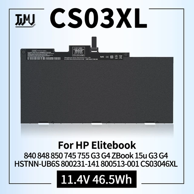 CS03XL Battery for HP Elitebook 840 848 850 745 755 G3 G4 ZBook 15u G3 ...