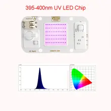 YXO Hydroponice AC 220V 20w 30w 50w Dob Cob LED Grow Light Chip Full Spectrum 380nm-780nm For ...