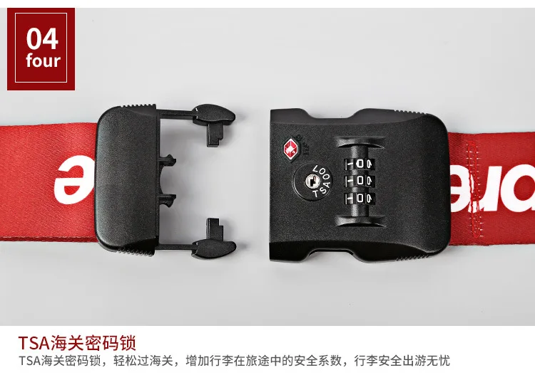 TSA Luggage Lock Password Luggage Straps Combination Lock Adjustable ...