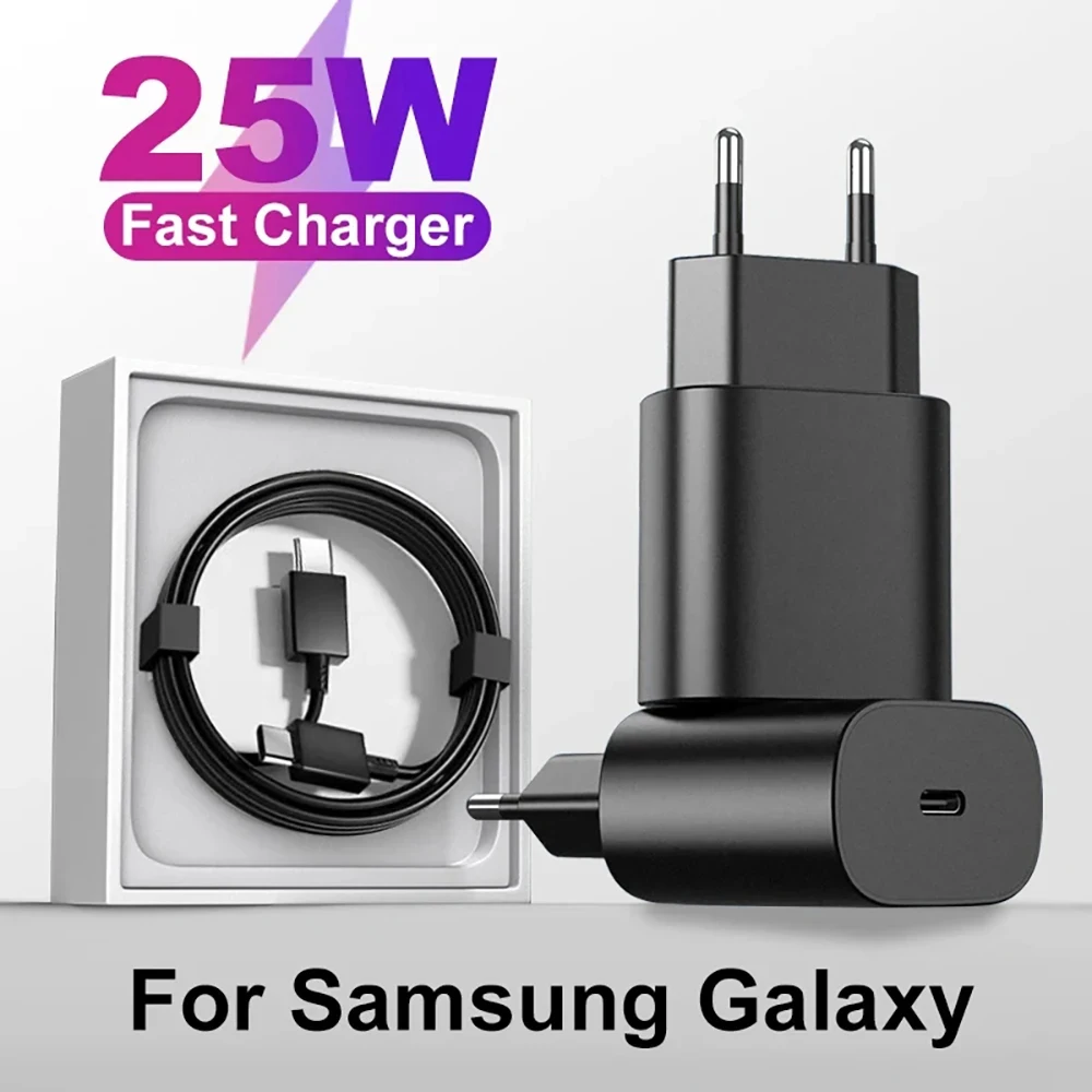 For-note20-S20-Note10-S21-Mobile-Phone-Charger-25WPD-Fast-Charging ...