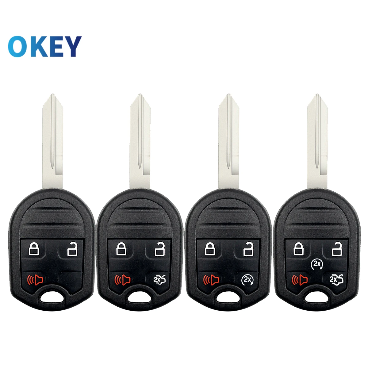 Okey-Remote-Car-Key-Shell-Replacement-For-Ford-3-4-5-Button-Edge ...