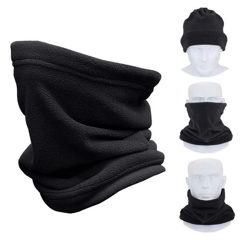 Winter Fleece Scarf Thermal Neck Windproof Scarves Neck Scarf Warmer ...