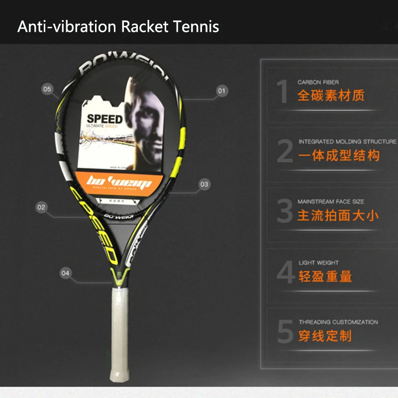 Professional-Carbon-Fiber-Beach-Tennis-Racket-270g-For-Men-s-Female ...