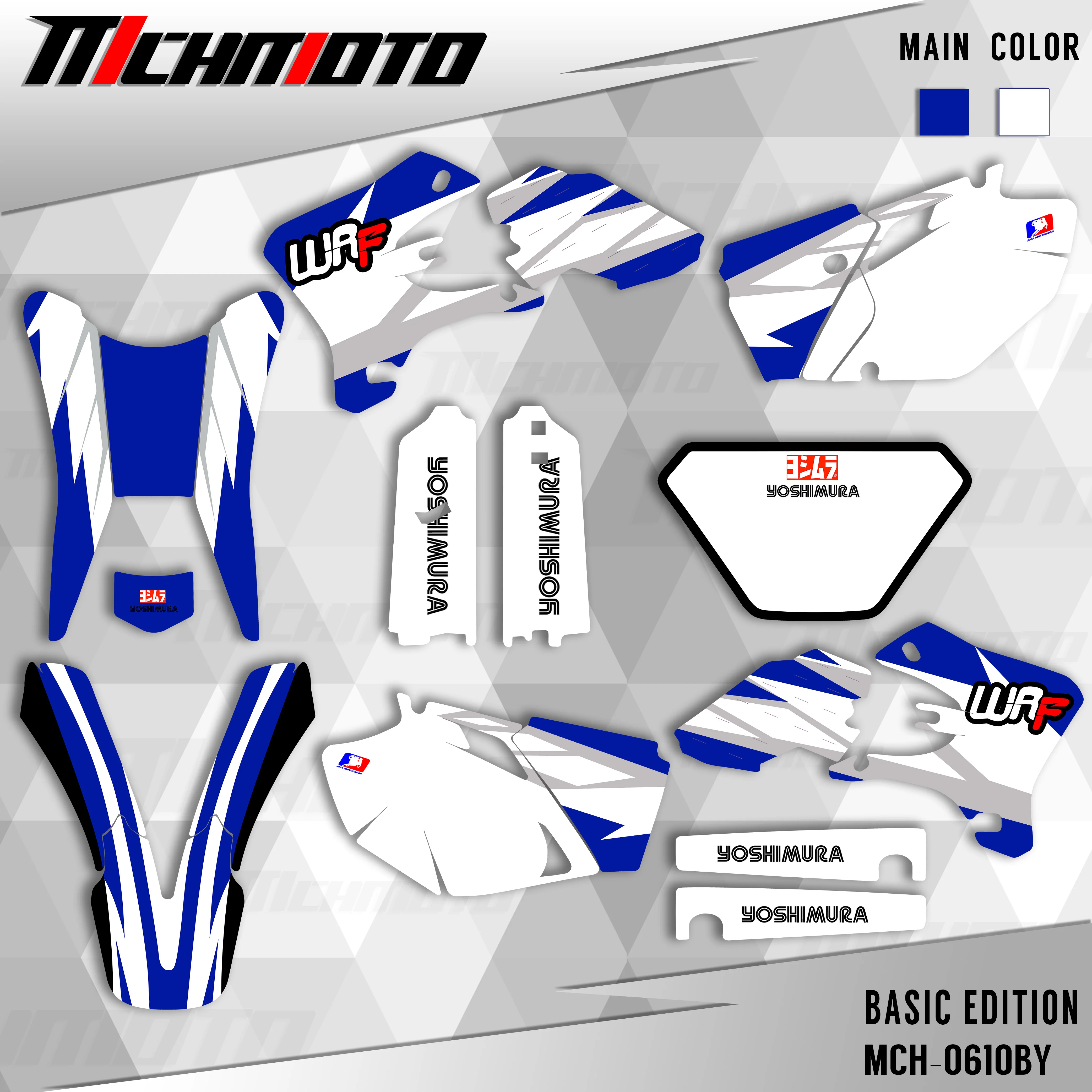 MCHMFG Full Graphics Decals Stickers Motorcycle Background Custom ...