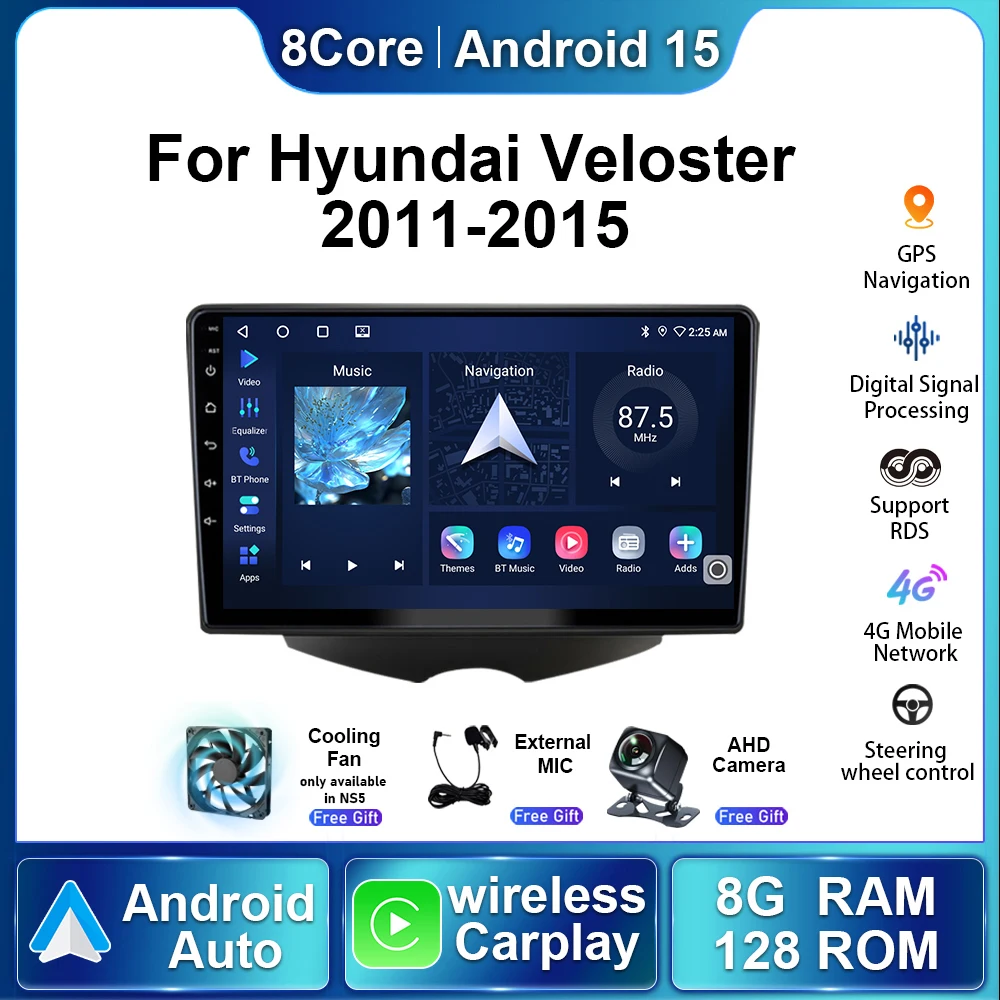 For Hyundai Veloster FS 2015 2014 2013 2012 2011 Car Radio Stereo Head ...