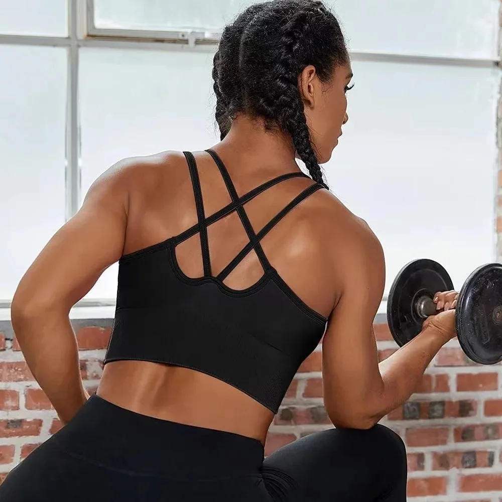 Breathable-Sports-Bra-Anti-sweat-Fitness-Top-Seamless-Yoga-Bra-Shockproof-Crop-Top-Women-Push-up ...