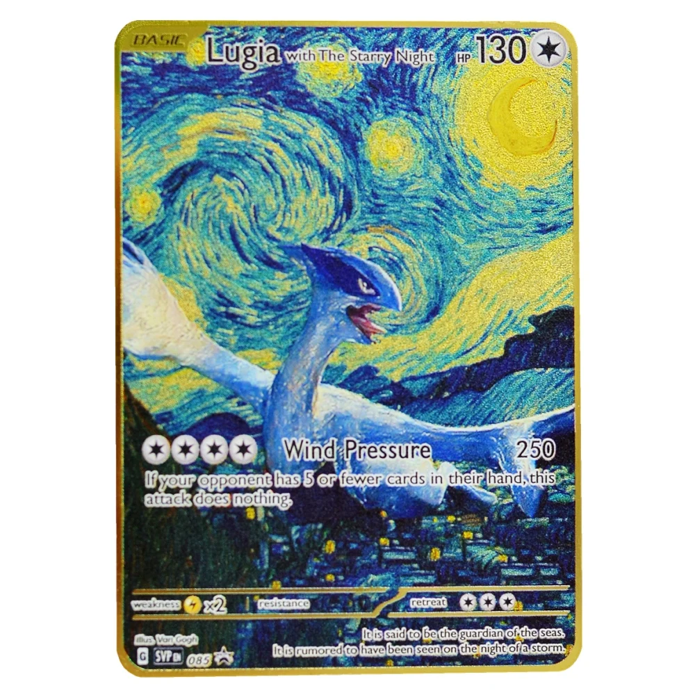 Card Metal Pokémon Letters Mewtwo Gx Pikachu Charizard Vmax Genga ...