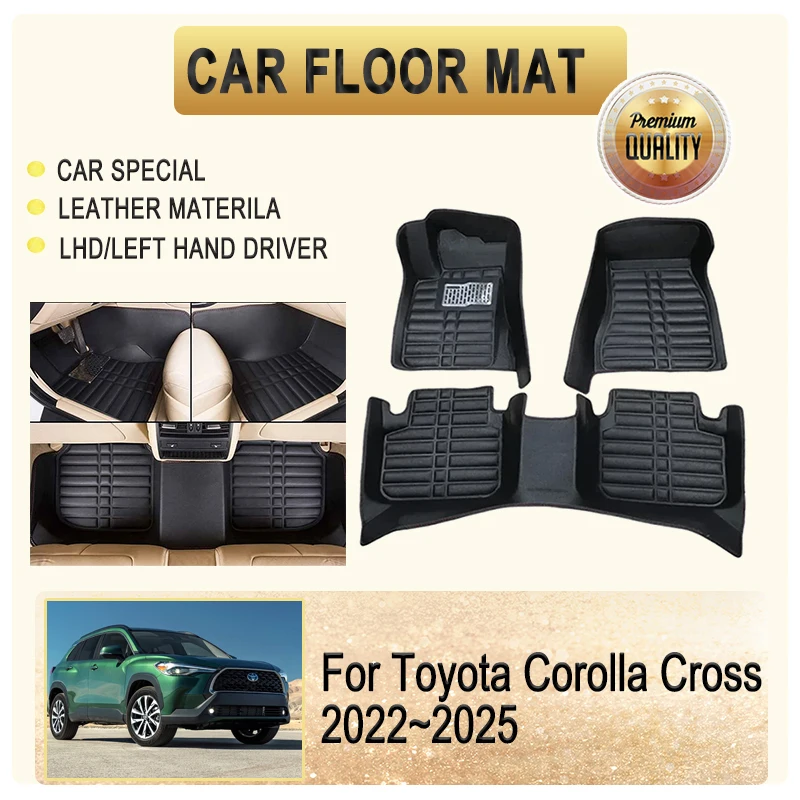 Full-Set-Car-Floor-Mats-For-Toyota-Corolla-Cross-XG10-ZSG10-2022-2025 ...