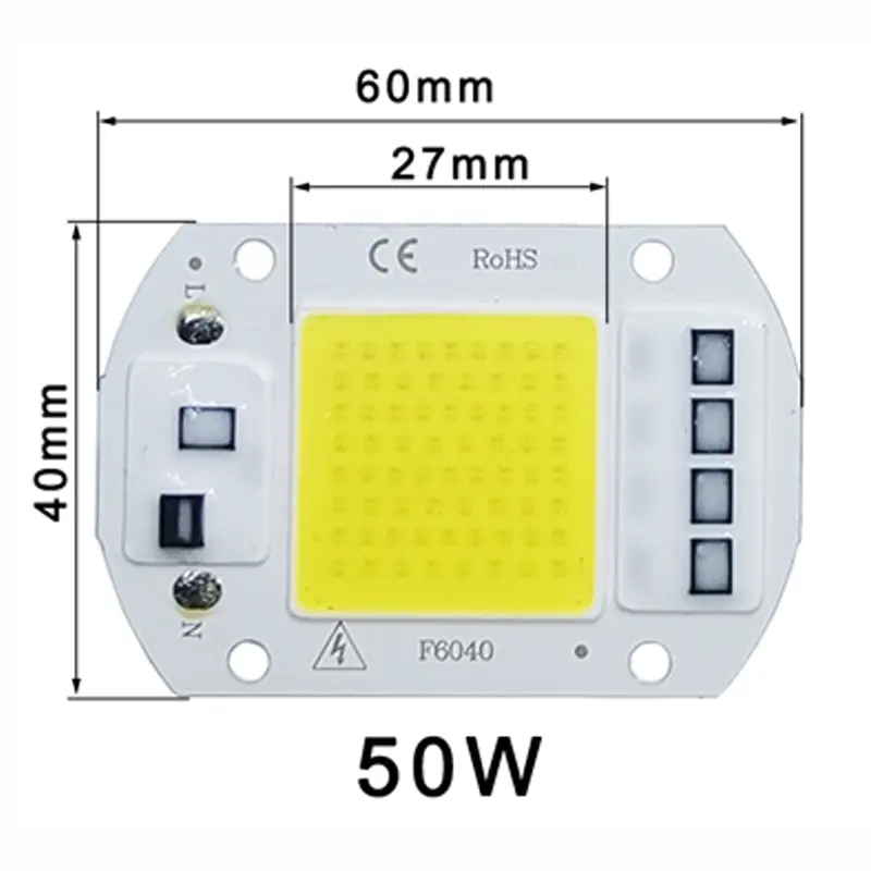 Led Bulb Spotlight | Cob Led 50w | Flood Light | Chip Lamp | Lamp Bead ...
