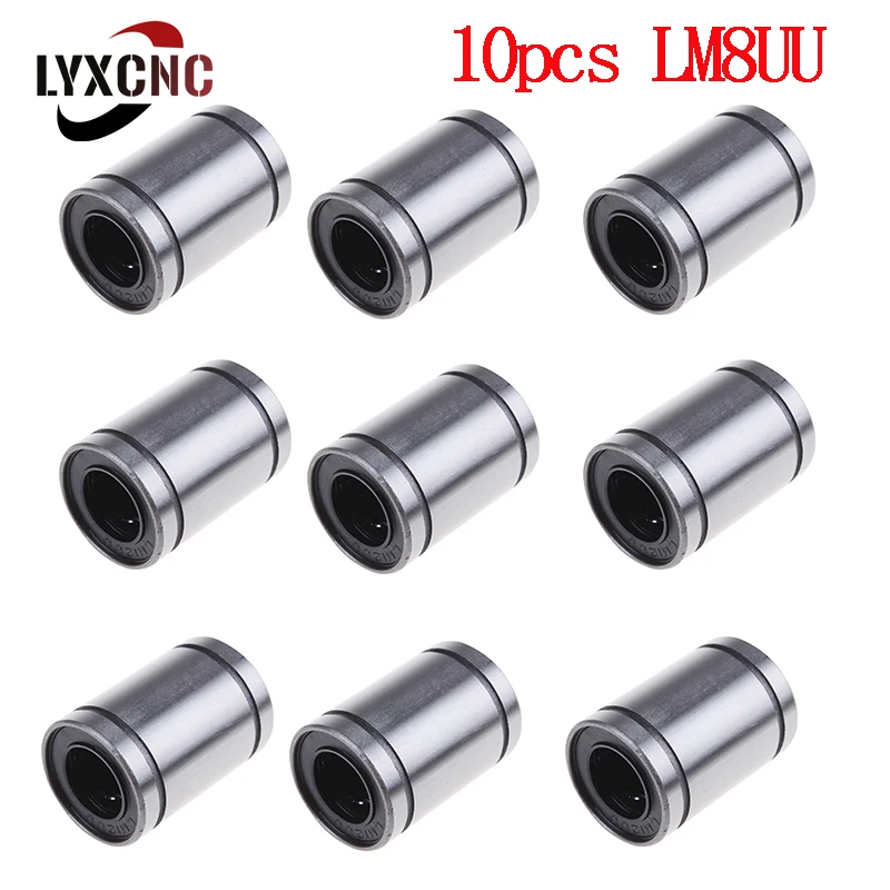 10 stücke LM8UU 8mm LM3UU 3mm LM4UU 4mm LM5UU LM6UU Linear Buchse CNC ...