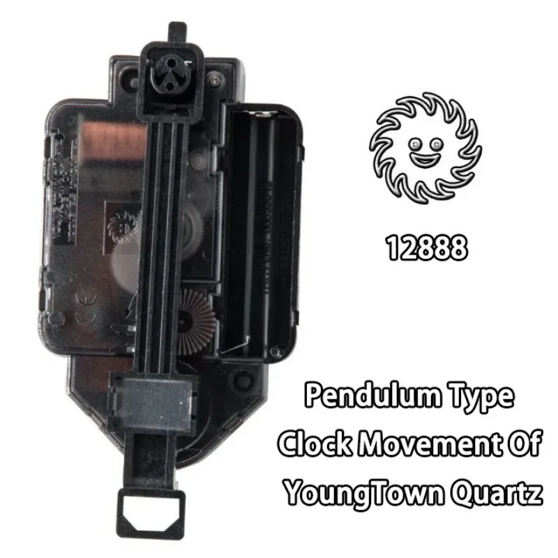 12888 Sun Pendulum Wall Clocks Movement Silent Pendulum Clock Mechanism Young Town Jump Seconds ...