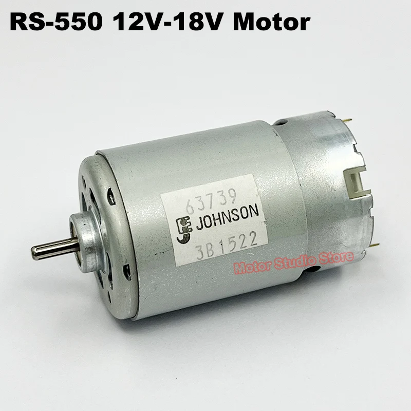 Johnson-RS-550-Carbon-Brush-Motor-DC-12V-14-4V-18V-27800RPM-High-Speed ...