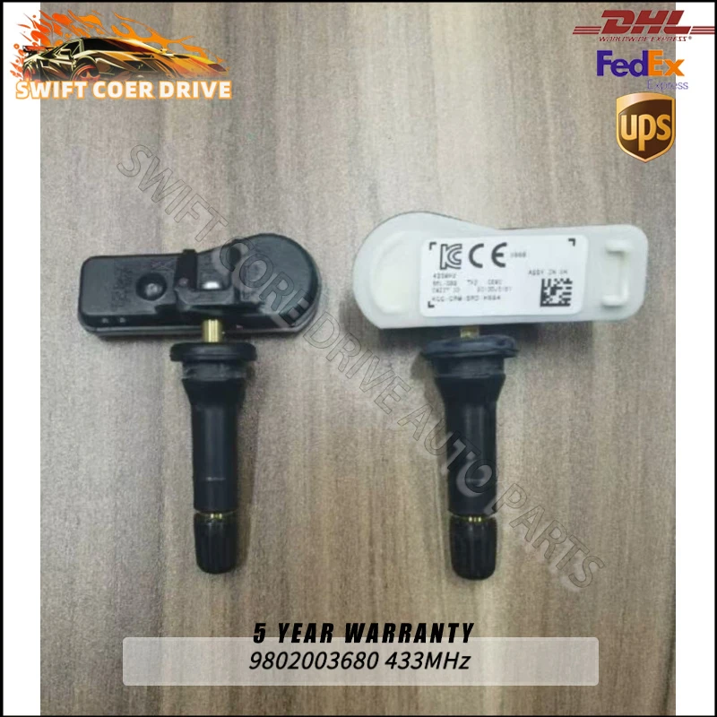 9802003680 433MHz TPMS 9811536380 For 2014-2019 Peugeot Partner Tepee ...
