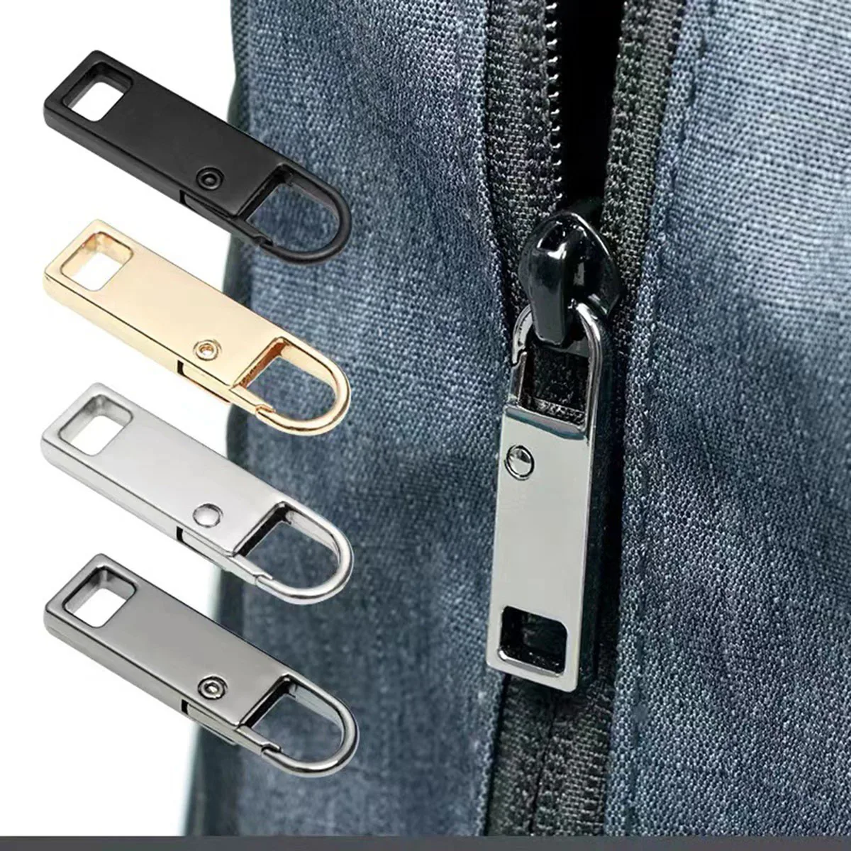 4pcs/8pcs Detachable Zipper Pull, Multi Color Replacement Zipper Accs ...