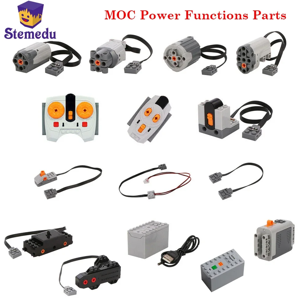 Technical MOC Power Functions Parts Servo Train Buggy M Motor 8883 ...
