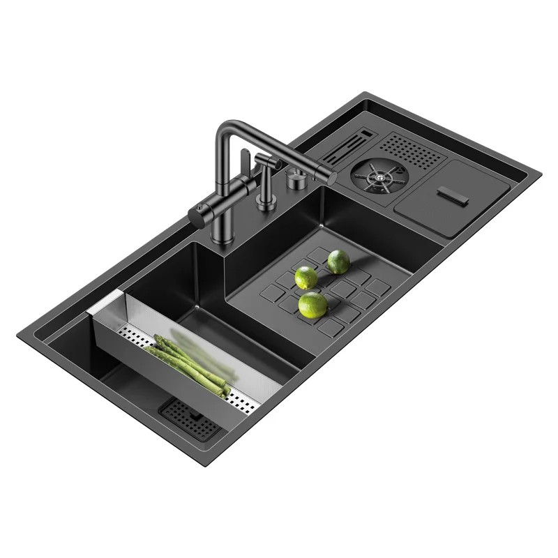 ASRAS high-quality 304 stainless steel multifunctional kitchen sink ...