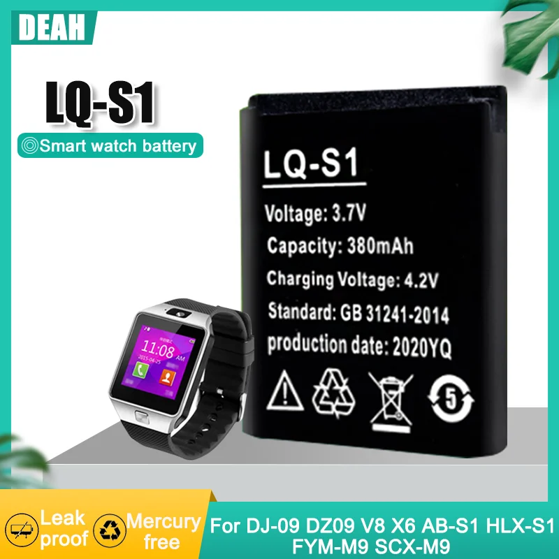Rechargeable Lithium Battery Smart Watch | Smart Watch Battery 380mah ...