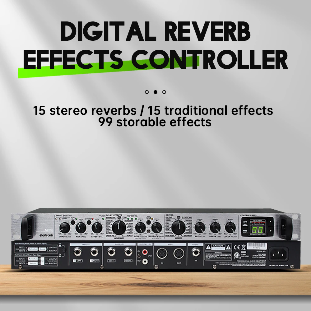 M350 Professional Vocal Effector Stereo Reverb Controller DJ Stage ...