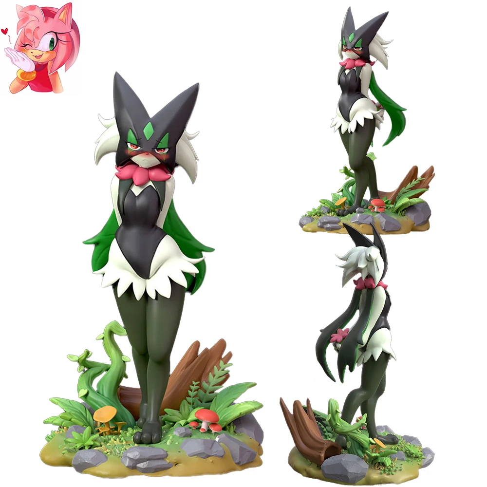 Meowscarada-figuras-de-Pok-mon-a-escala-1-8-juguetes-Kawaii-Material-de ...