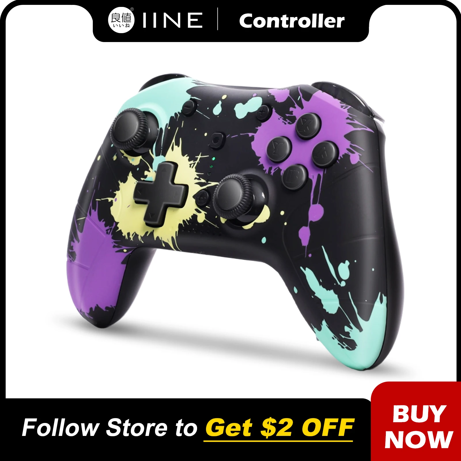 IINE-Wireless-Graffiti-Jet-Pro-Controller-Wake-Up-Somatosensory ...