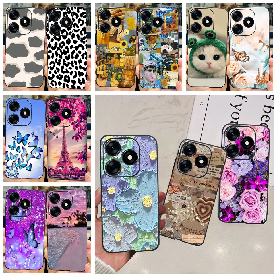Flower Case For Tecno Spark 10 Pro Spark10 10c Coque Fundas Slim Soft ...