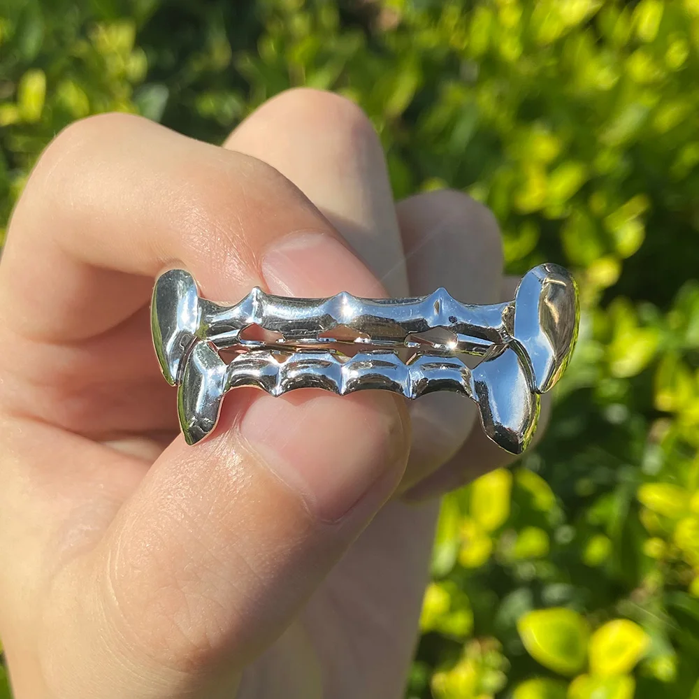 RACHELZ-Hip-Hop-Bucktooth-Fangs-Teeth-Grillz-14K-Gold-Plated-Tooth-Caps ...