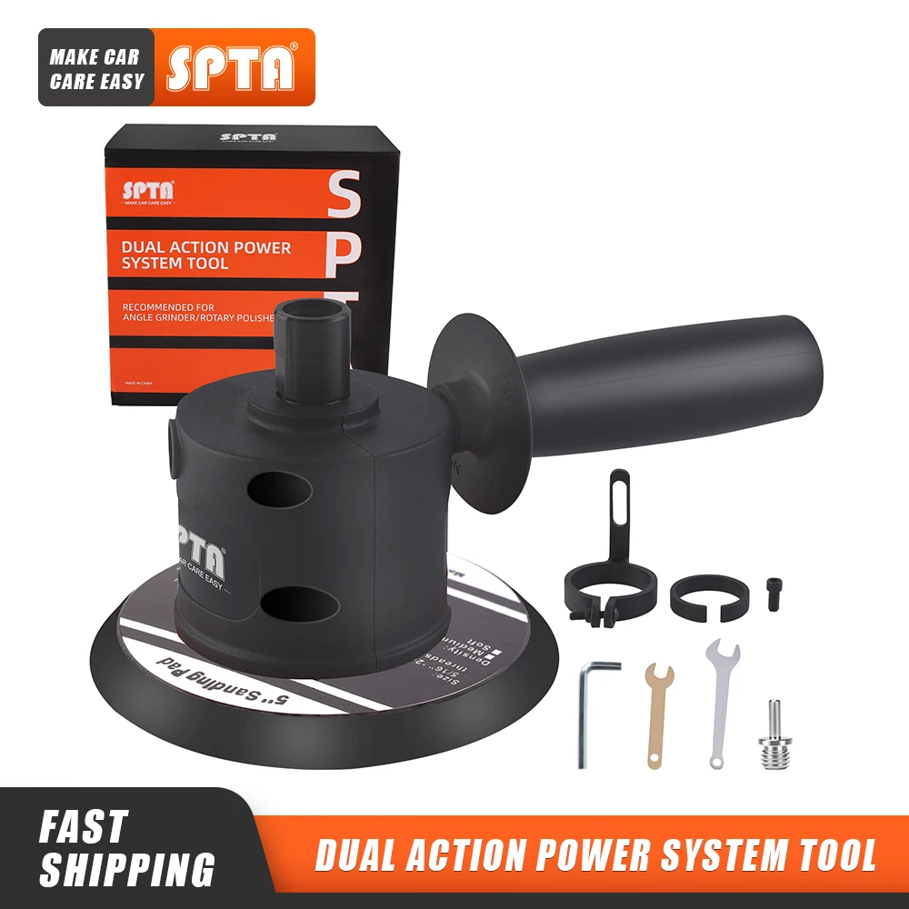 SPTA Dual Action Power System Sanding Dics Adapter Attachment for 5 ...