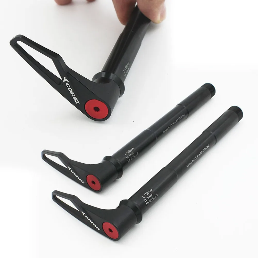 15x110 15x100 Bicycle Front Fork Thru Axle Skewer Wheel Axis Hub Shaft ...
