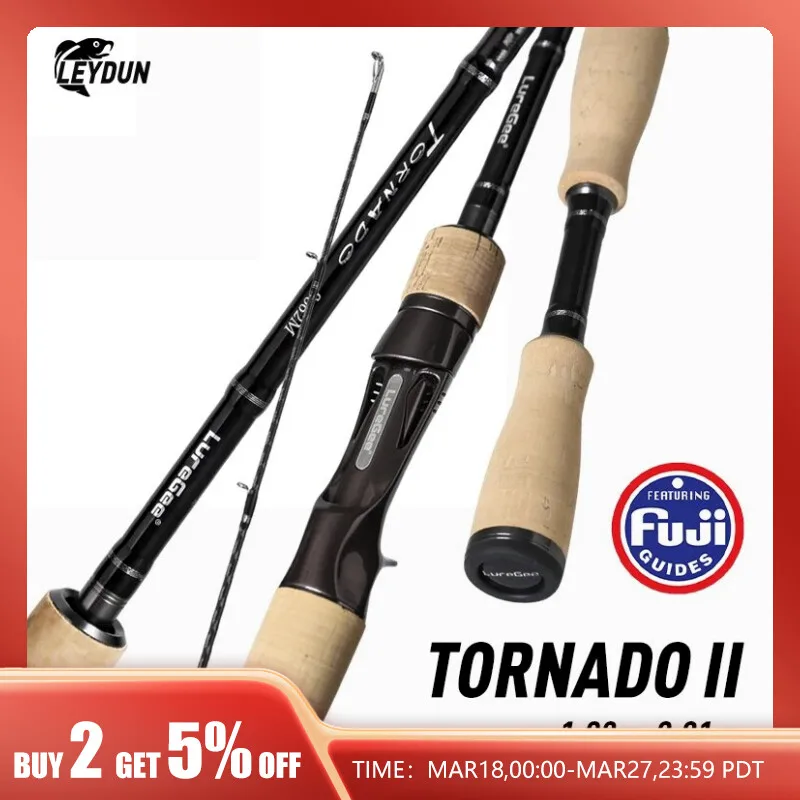 LEYDUN-New-Fishing-Rods-M-ML-MH-Fuji-Guide-Ring-High-Carbon-Long ...