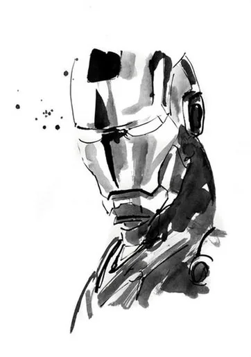 Siyah Beyaz Demir Adam