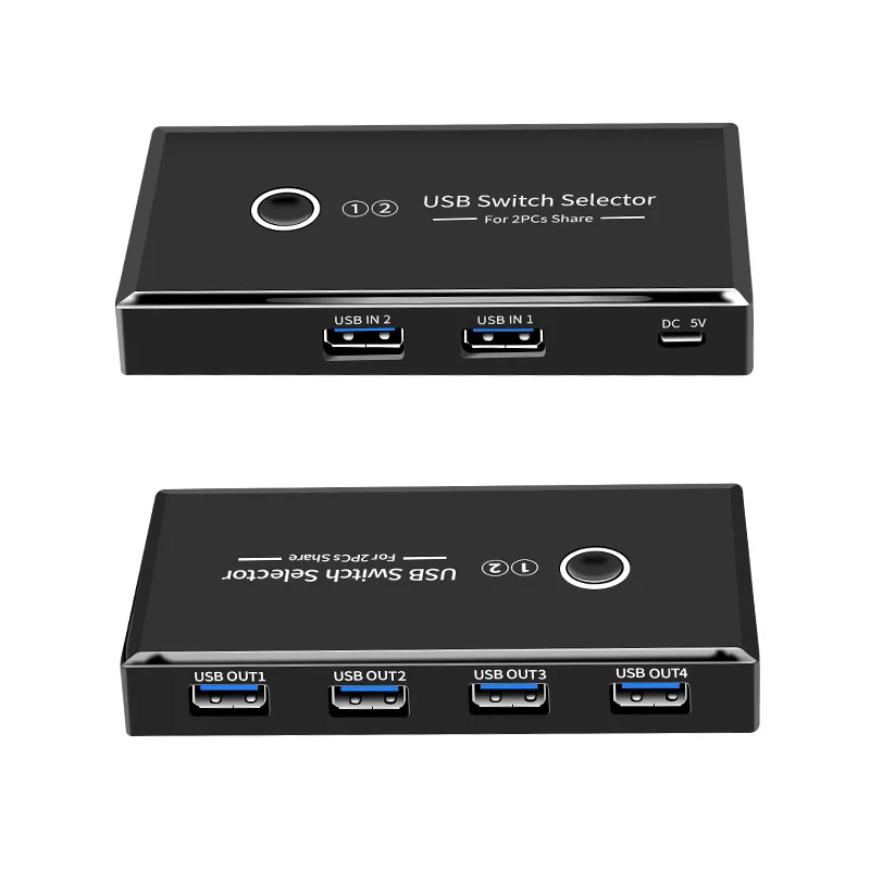 USB KVM Switcher USB3.0/2.0 Peripheral Selector for Win10/11 PC ...