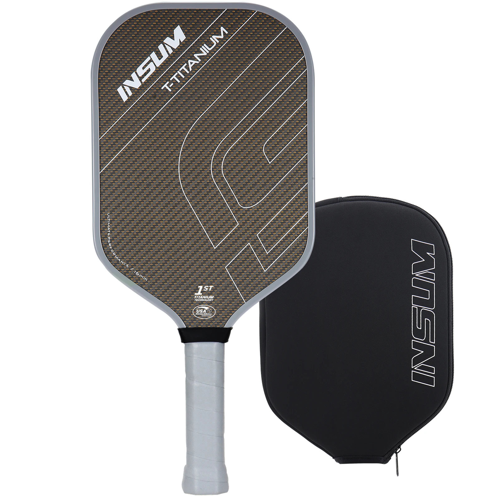 INSUM-T-Titanium-Pickleball-Paddle-USAPA-certified-CTS-Carbon-Titanium ...