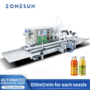 ZONESUN Automatic Desktop CNC Peristaltic Pump Liquid Filling Machine ...