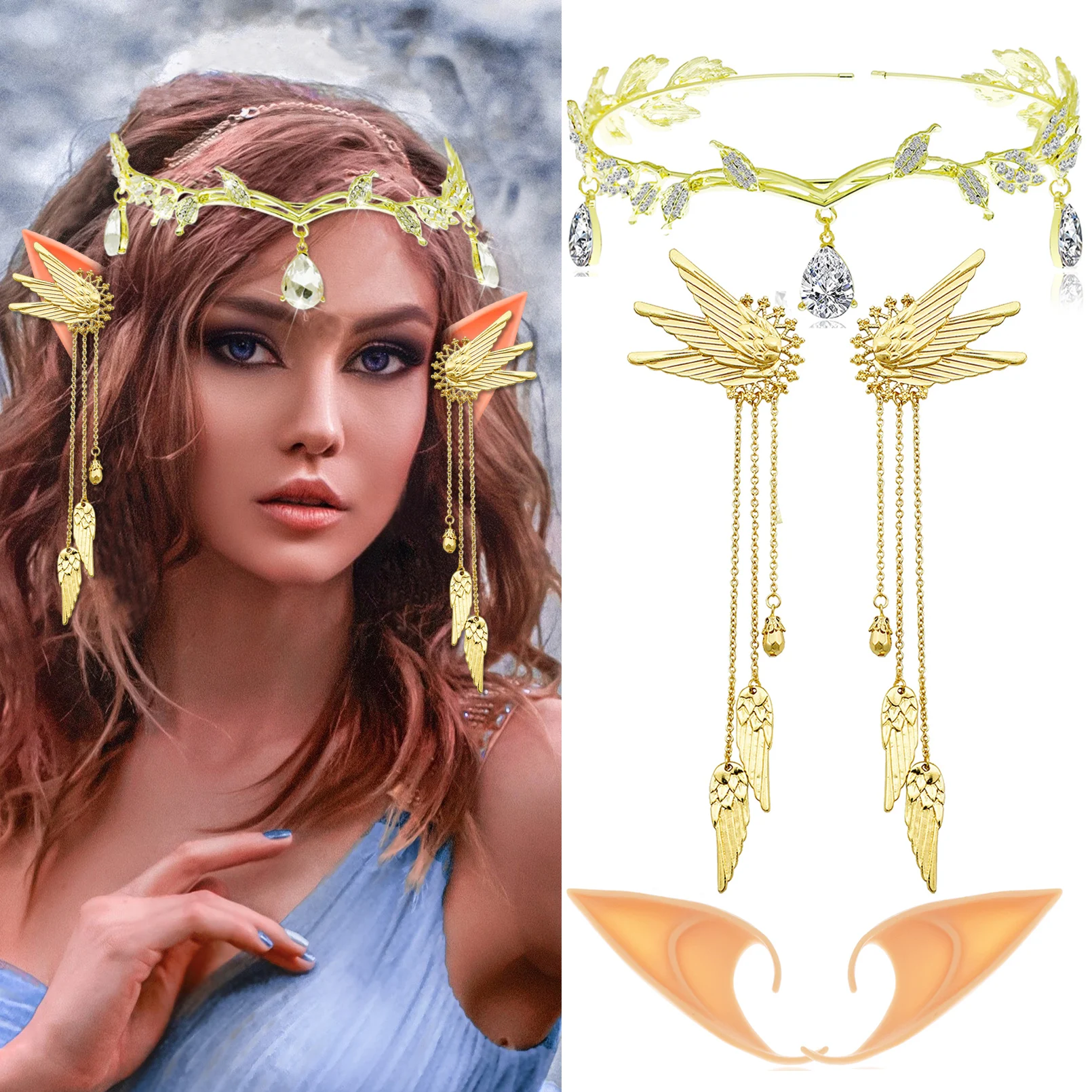 Corona-de-princesa-de-elfo-de-Anime-de-Halloween-accesorios-de-fiesta ...